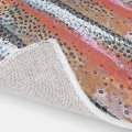 Rainbow Trout Skin Abstract Pattern Printed Rug | Zazzle