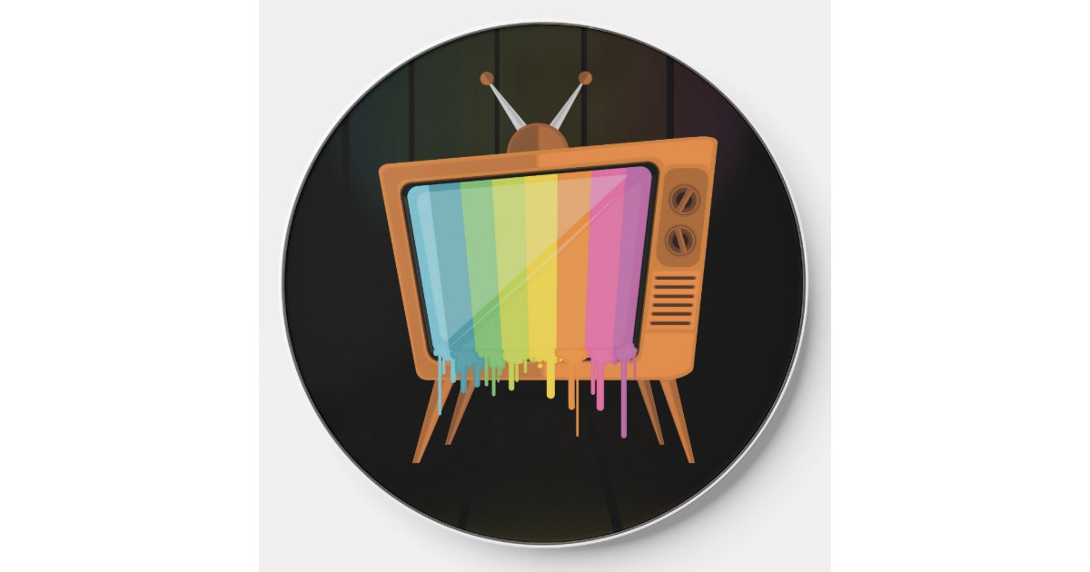 Rainbow TV Wireless Charger | Zazzle