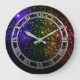 Rainbow Twilight Round Wall Clock | Zazzle