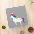 Rainbow Unicorn Binder | Zazzle