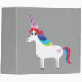 Rainbow Unicorn Binder | Zazzle