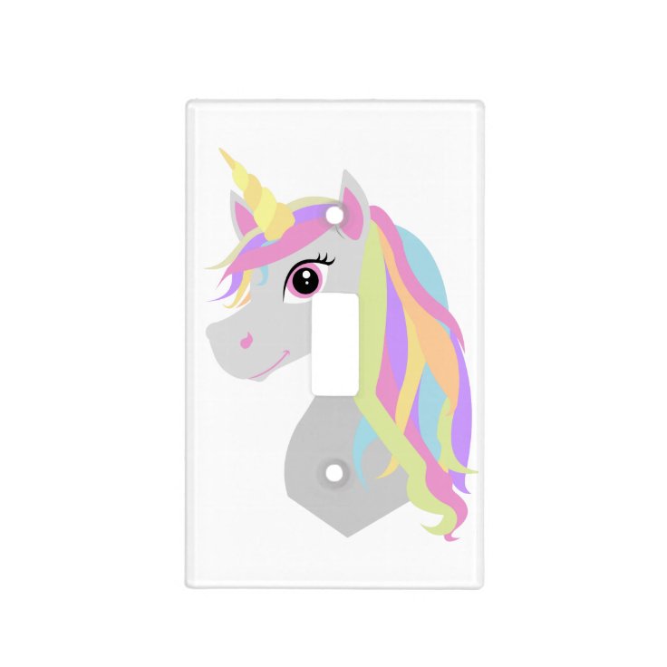 Rainbow Unicorn Light Switch Cover | Zazzle