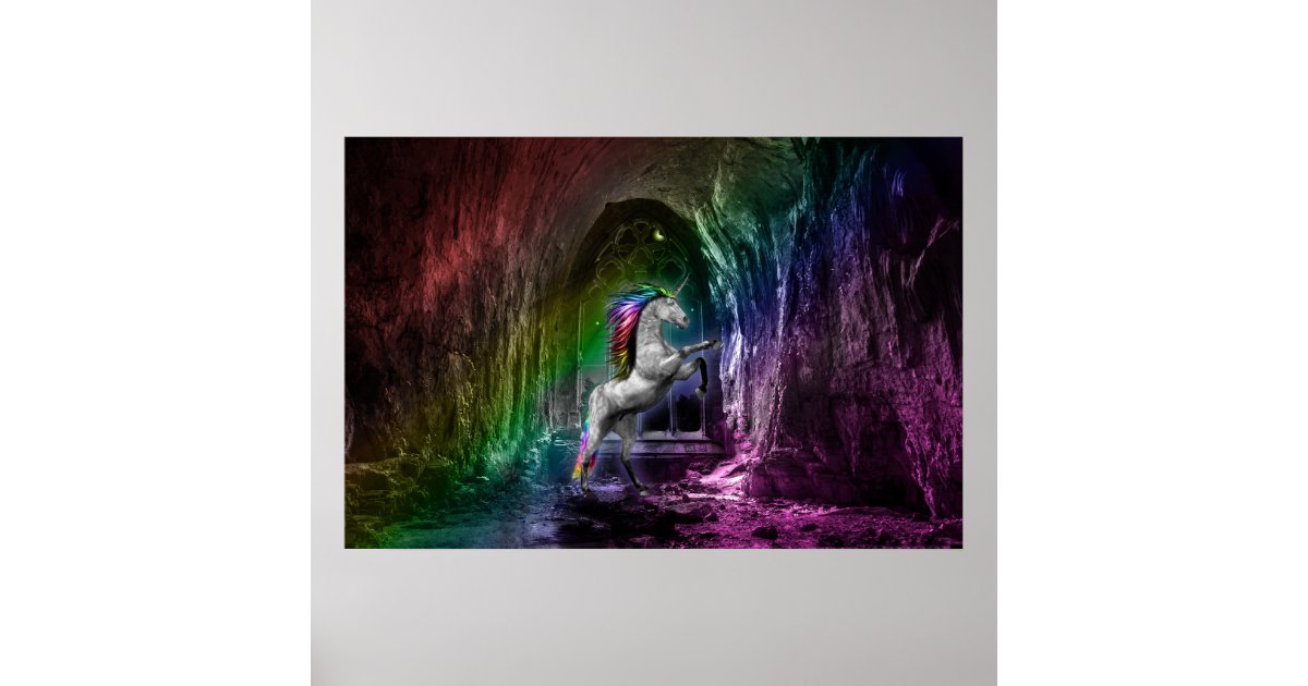Rainbow Unicorn Poster | Zazzle