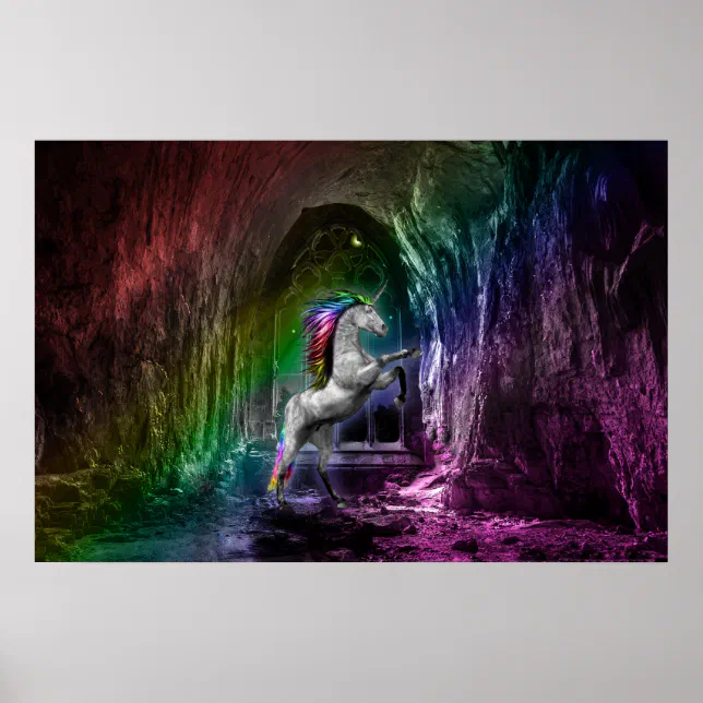 Rainbow Unicorn Poster | Zazzle