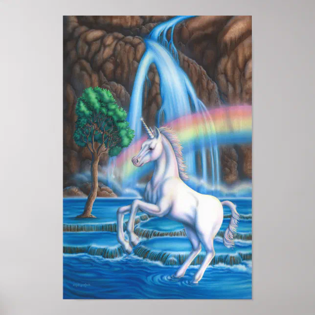 Rainbow Unicorn Poster | Zazzle