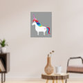 Rainbow Unicorn Poster | Zazzle