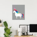 Rainbow Unicorn Poster | Zazzle