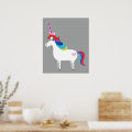 Rainbow Unicorn Poster | Zazzle