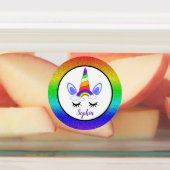 Rainbow Unicorns Kids' Labels | Zazzle