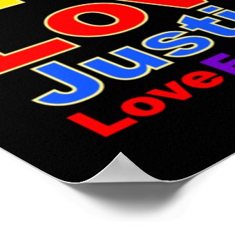 Rainbow Values poster | Zazzle