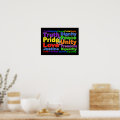 Rainbow Values poster | Zazzle