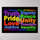 Rainbow Values poster | Zazzle