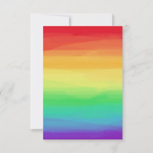Rainbow Venus Symbols Lesbian Wedding RSVP | Zazzle