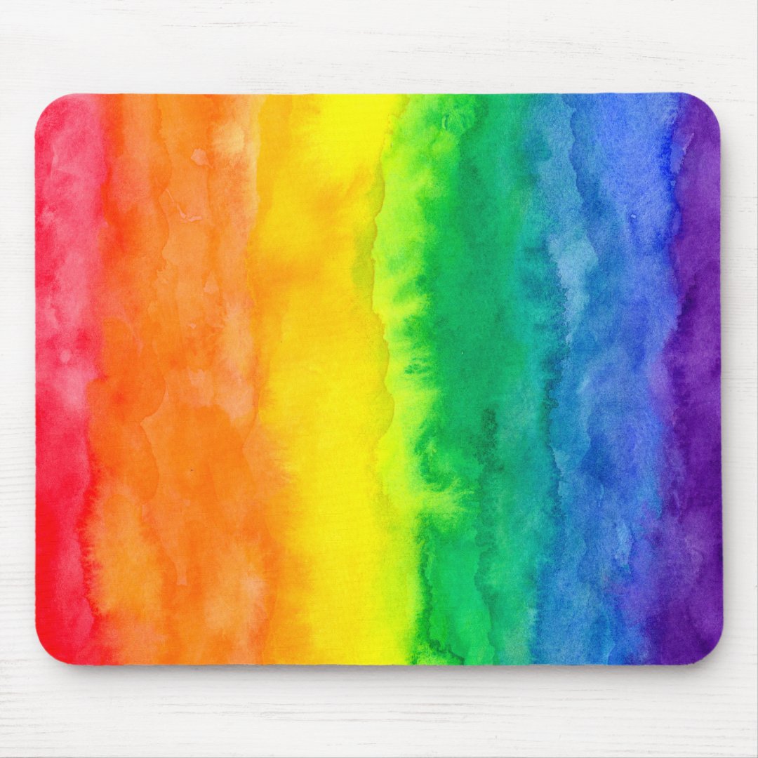 Rainbow Wash Mousepad | Zazzle