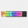 Rainbow Watercolor Office Door Signs Sign Plate | Zazzle