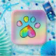 Rainbow Watercolor Paw Print Birthday Party Paper Plates | Zazzle