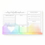Rainbow Watercolor Wash Daily Selfcare Planner Post-it Notes | Zazzle