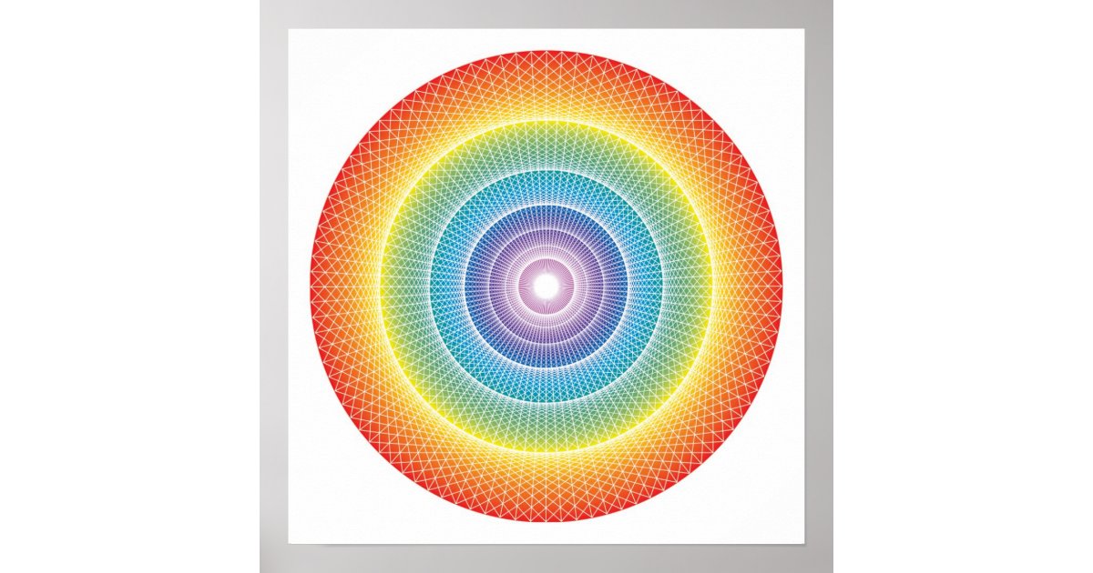 Rainbow Wheel #3 Poster | Zazzle