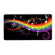 Rainbow White Music Notes on Black Label | Zazzle