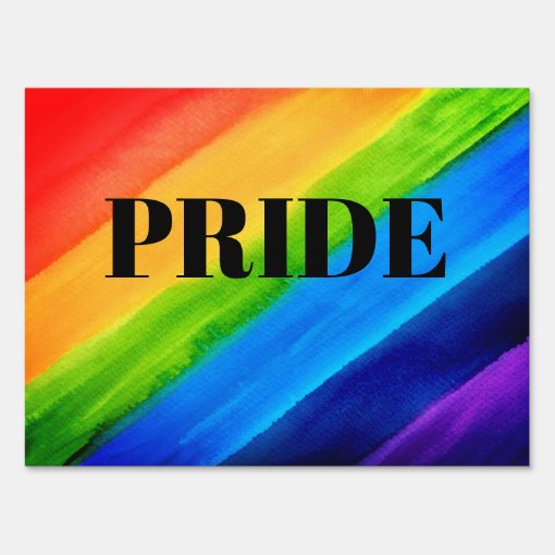 Rainbow Yard Sign | Zazzle