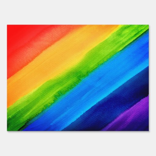 Rainbow Yard Sign | Zazzle