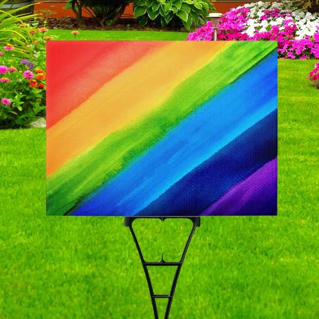 Rainbow Yard Sign | Zazzle