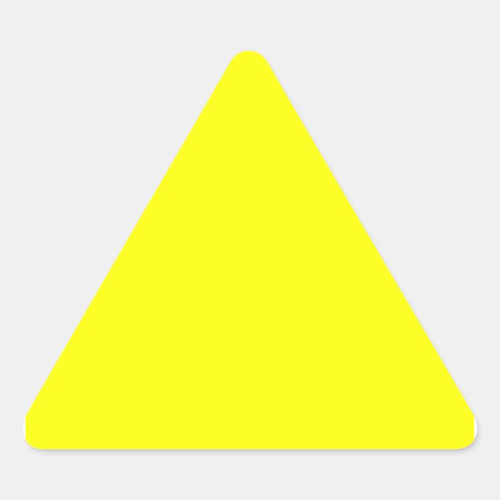 Rainbow Yellow Triangle Sticker | Zazzle.com