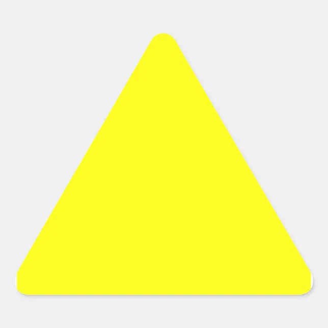 Rainbow Yellow Triangle Sticker | Zazzle