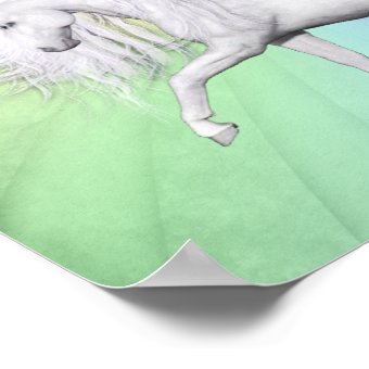 Rainbows and Unicorns Poster | Zazzle