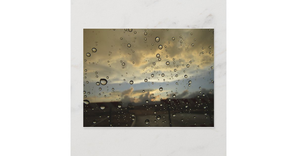 Raindrops Postcard | Zazzle