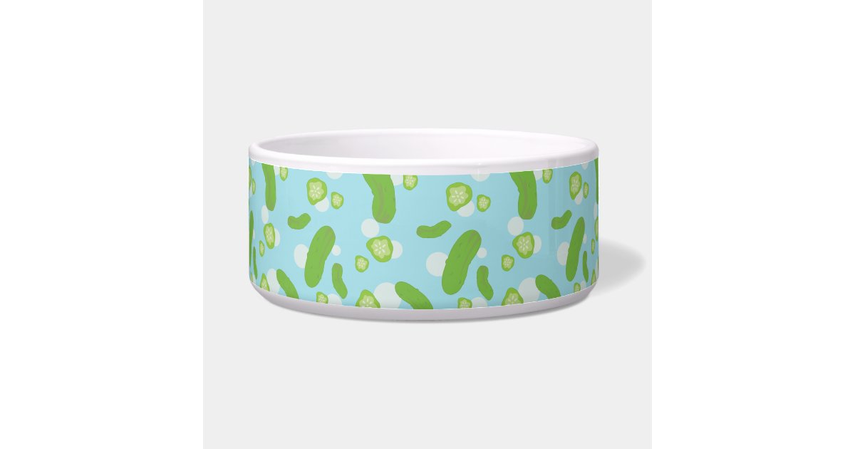 Raining Pickles Pet Bowl | Zazzle