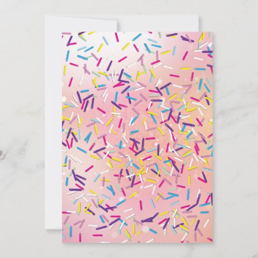 Raining Sprinkles Candy Land Sweet 16 Invitations | Zazzle