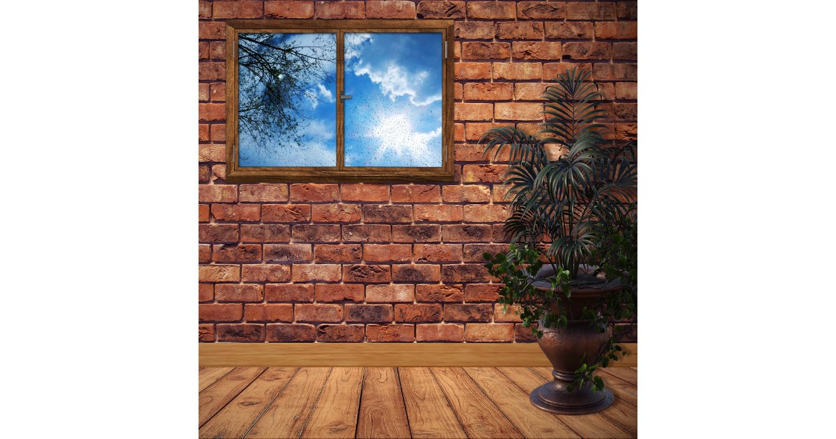 Raining Sunshine Window Frame Poster | Zazzle