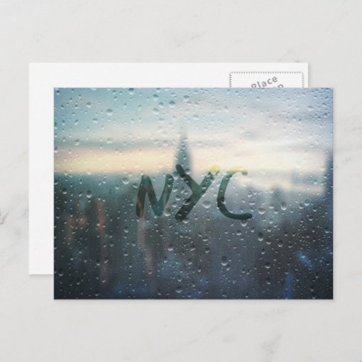 Rainy Day in NYC Postcard | Zazzle