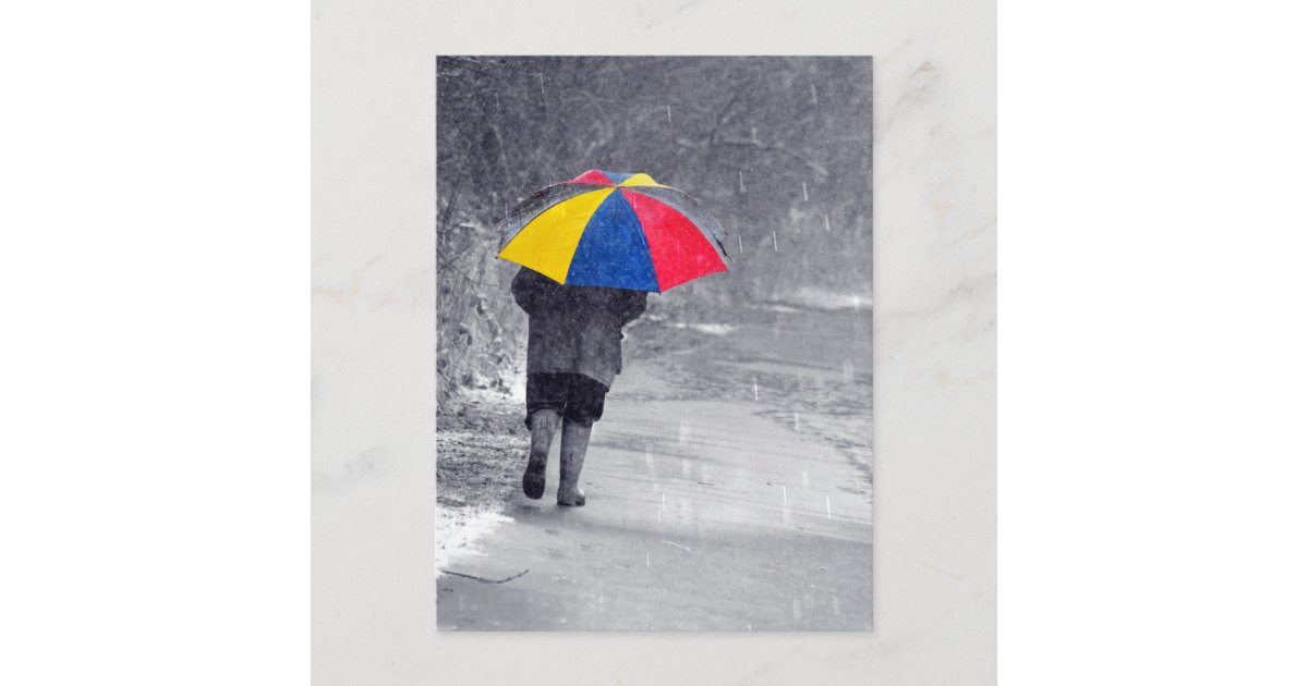 Rainy Day Postcard | Zazzle