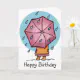 Rainy Days Birthday Personalized Card | Zazzle