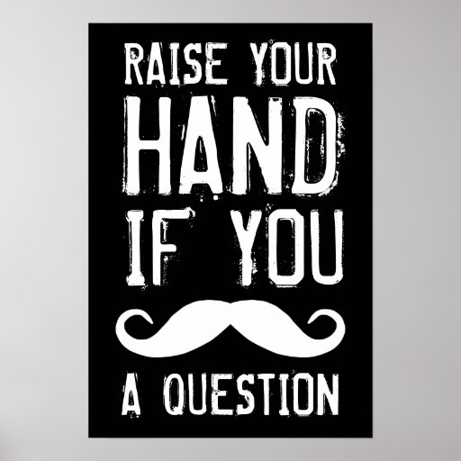 Raise Your Hand Poster | Zazzle