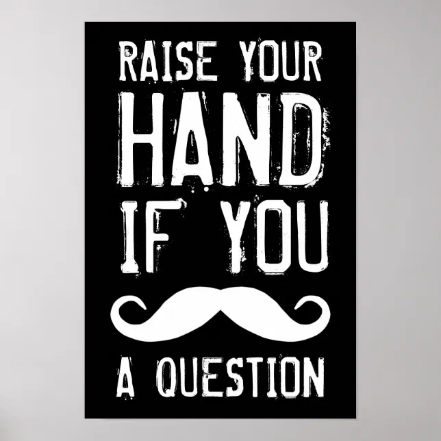 Raise Your Hand Poster | Zazzle
