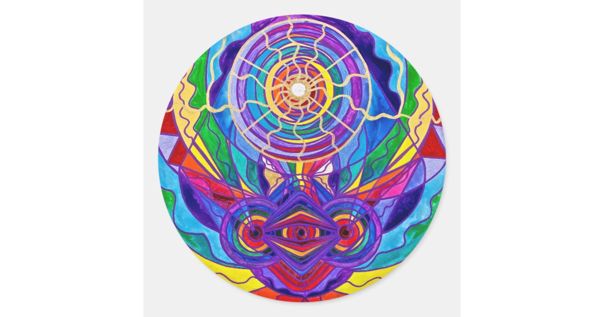 "Raise Your Vibration" Round Stickers | Zazzle