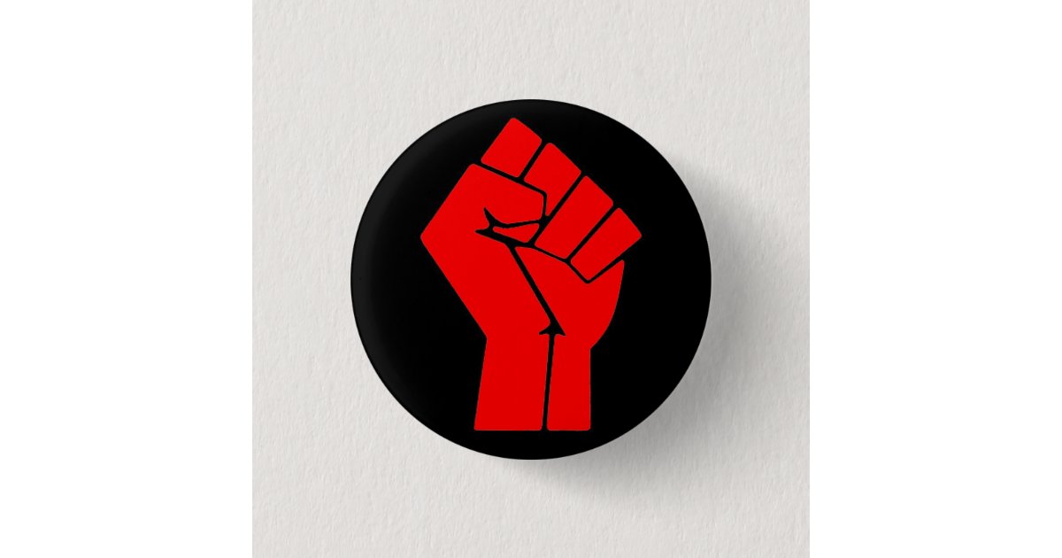 Raised Fist Button | Zazzle
