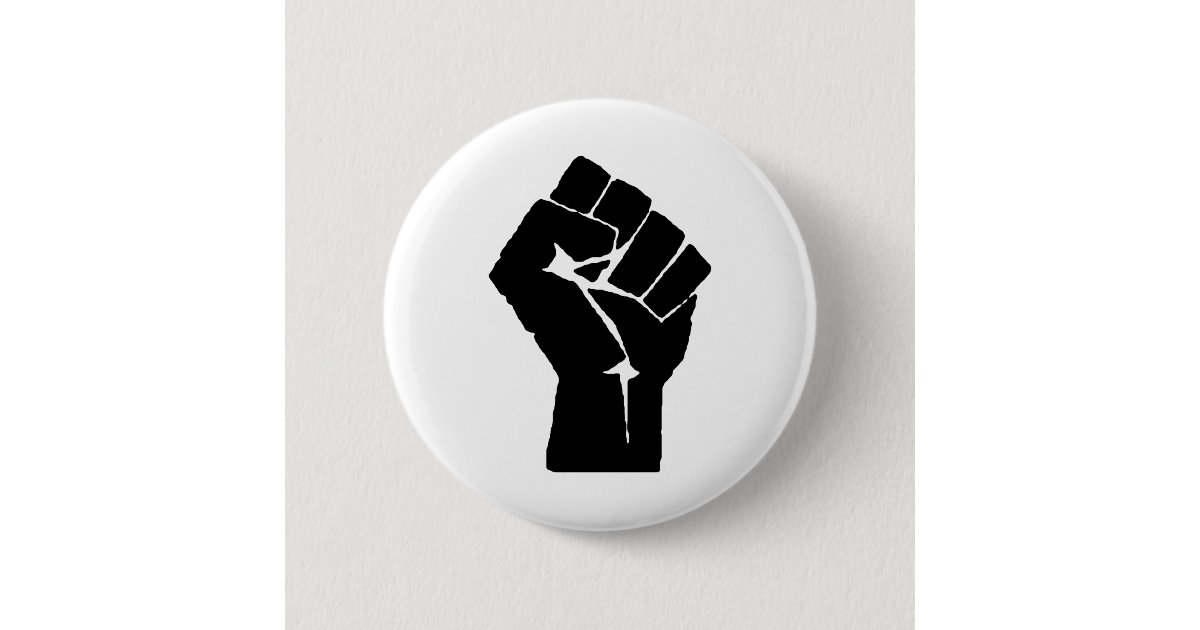 Raised Fist Button | Zazzle