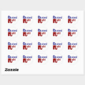 Raised Right Classic Round Sticker | Zazzle