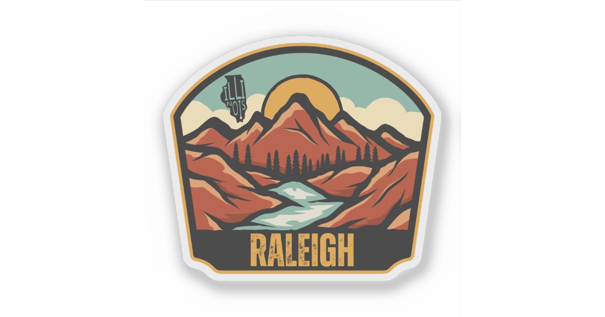 Raleigh, Illinois Sticker | Zazzle