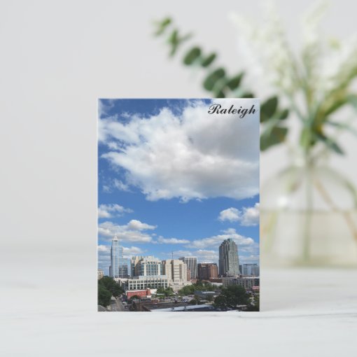 Raleigh North Carolina City Skyline Travel Photo Postcard | Zazzle