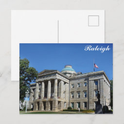 Raleigh North Carolina State Capitol Travel Photo Postcard | Zazzle