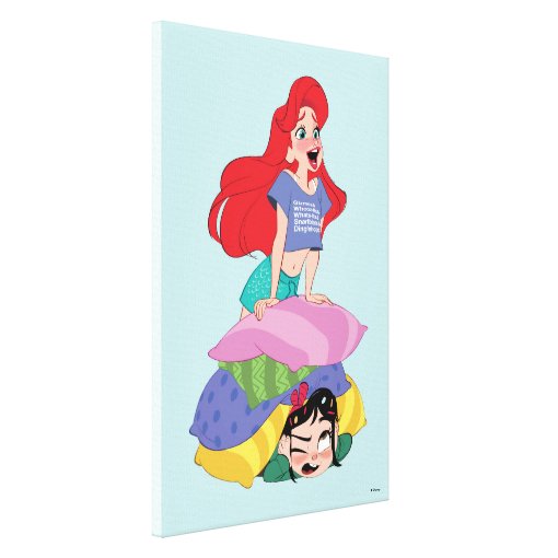 Ralph Breaks the Internet | Ariel & Vanellope Canvas Print | Zazzle