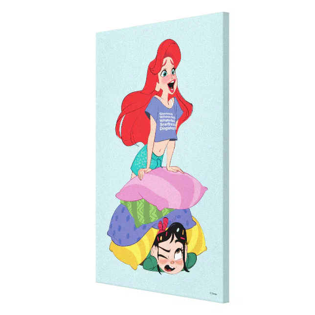 Ralph Breaks the Internet | Ariel & Vanellope Canvas Print | Zazzle