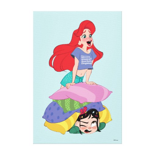 Ralph Breaks the Internet | Ariel & Vanellope Canvas Print | Zazzle