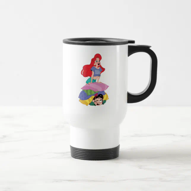 Ralph Breaks the Internet | Ariel & Vanellope Travel Mug | Zazzle