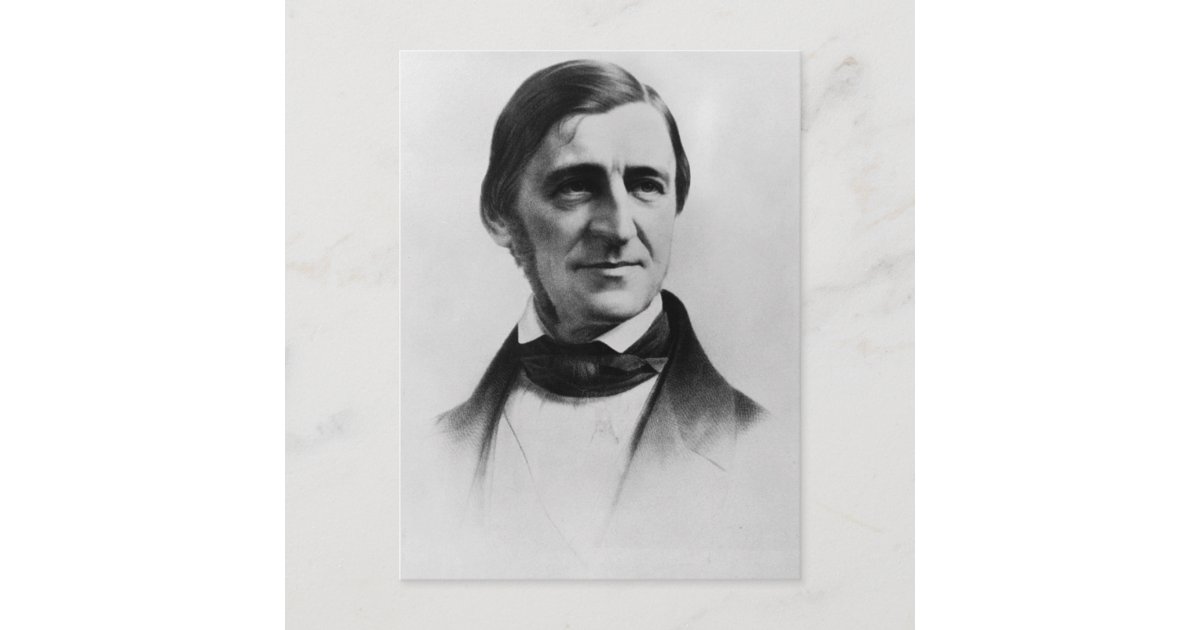 Ralph Waldo Emerson Portrait Postcard | Zazzle
